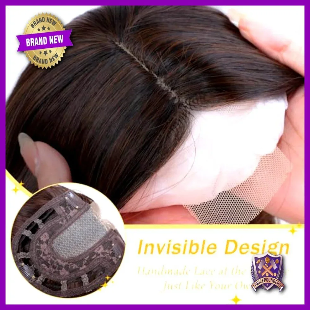 Accessories | Synthetic Hair Topper With Bangs Clipin Volumizing ...